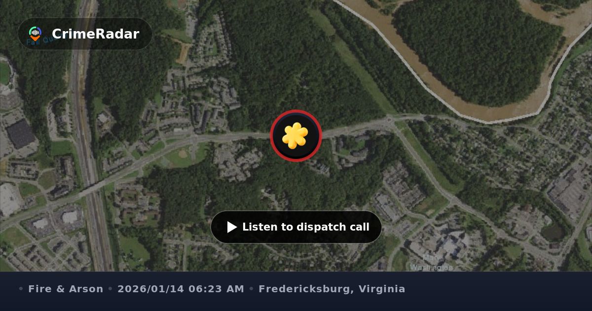 Fire alarm checked near Hospital Drive, Fredericksburg VA | CrimeRadar