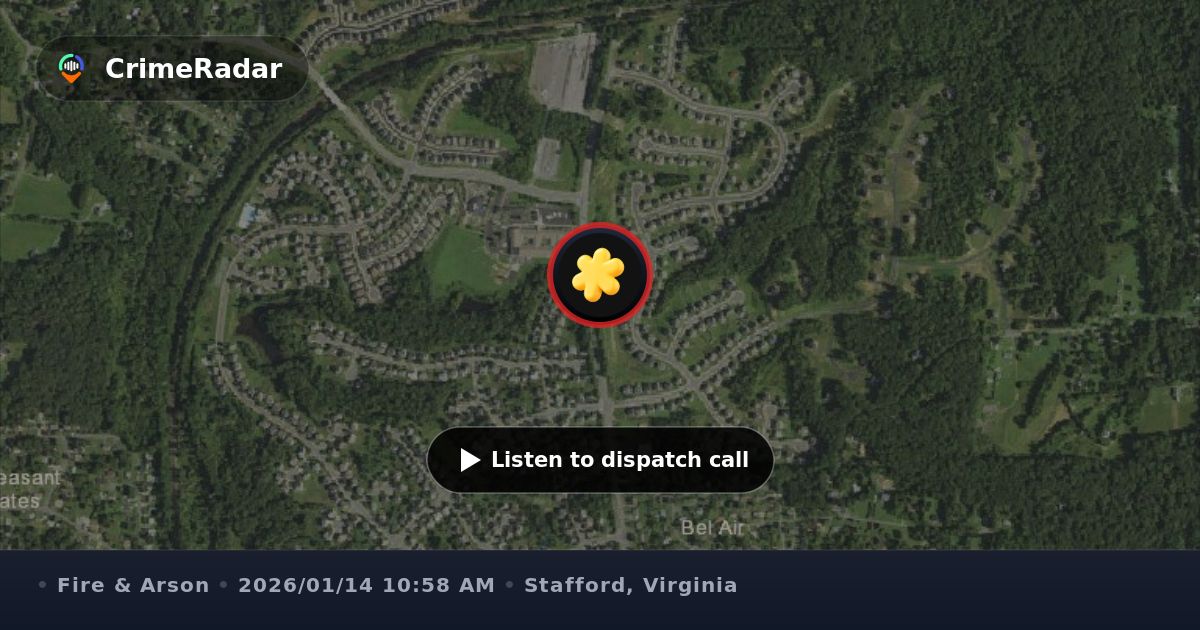 Fire crews respond to alarm near Wallaroo Ct, Stafford County VA ...