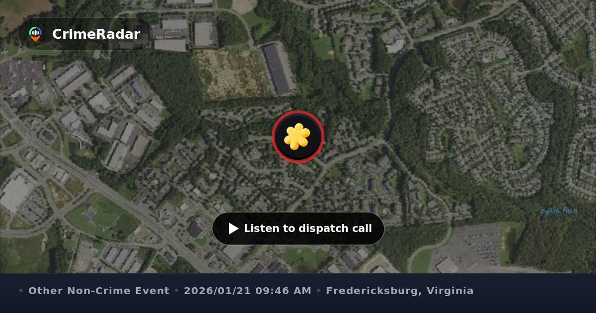 Ambulance experiences mechanical issue near Sebring Dr, Fredericksburg ...