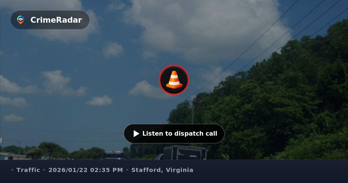 Minor traffic collision on Kings Highway, Stafford County VA | CrimeRadar