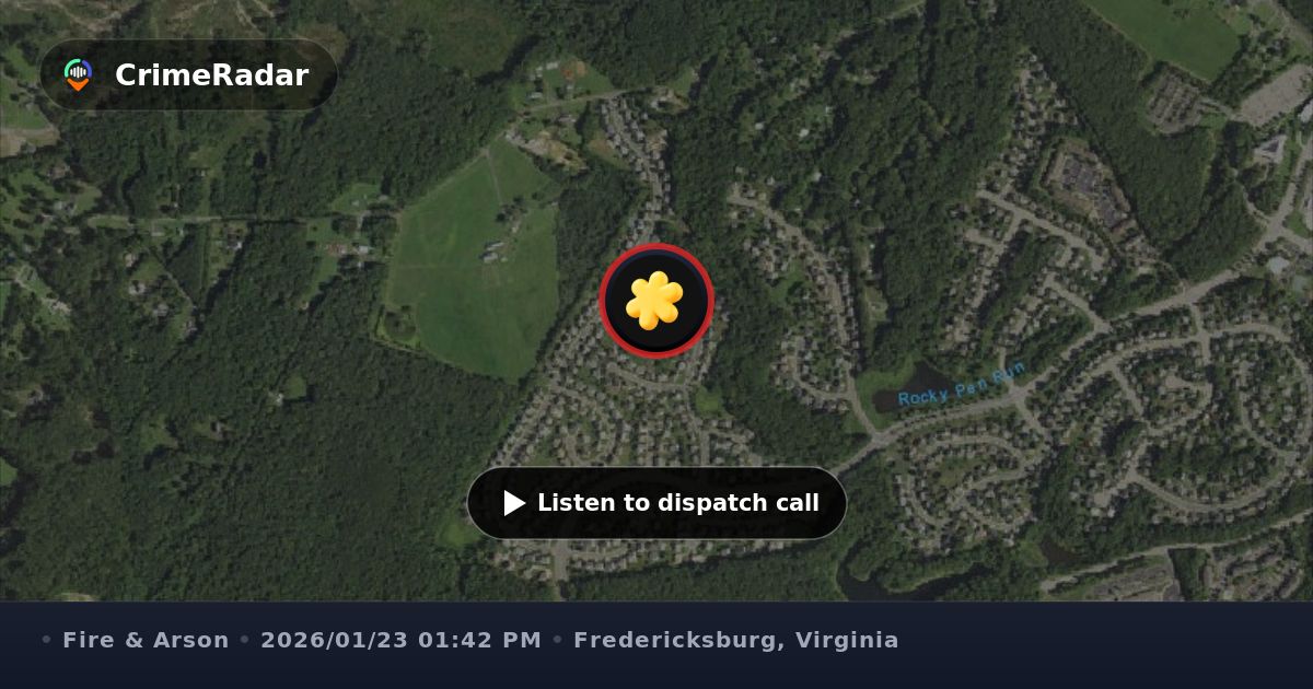 Possible carbon monoxide alarm near Country Manor Dr, Fredericksburg VA ...