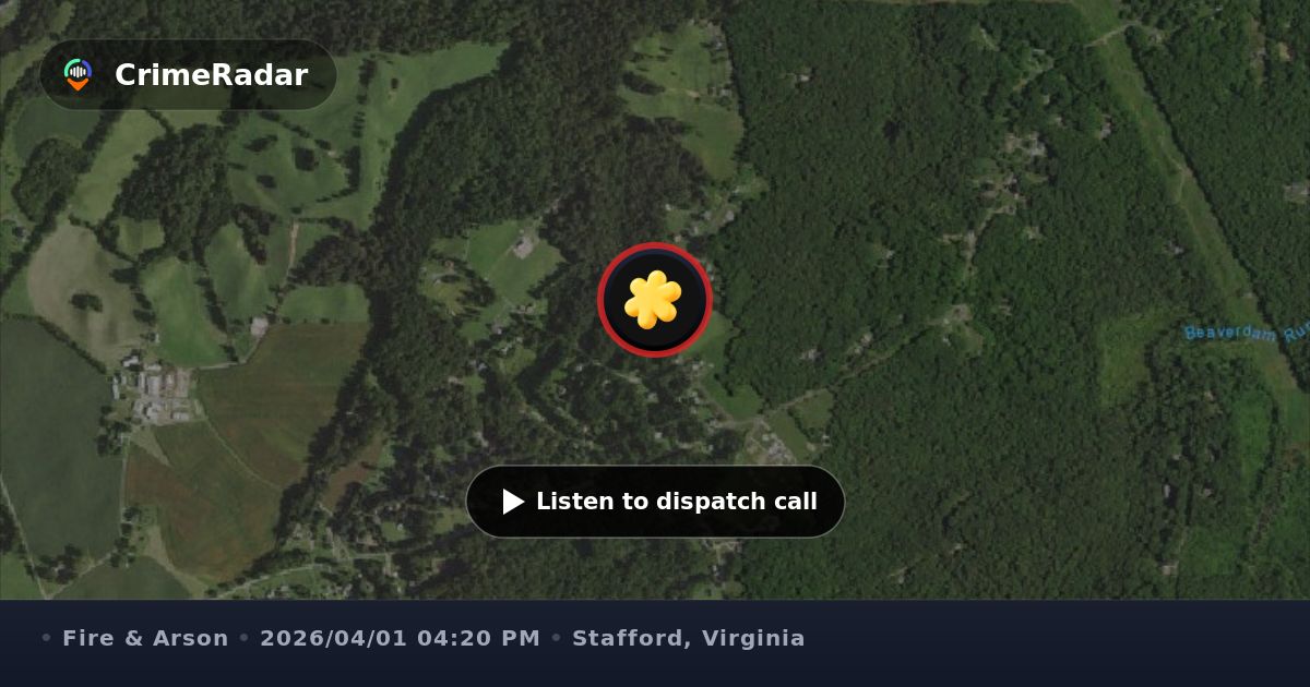 Multiple small brush fires near Dobson and Fannies, Stafford County VA ...