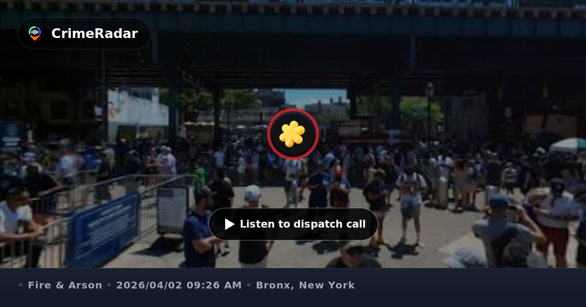 Third rail fire with heavy smoke near Yankee Stadium, Bronx NY | CrimeRadar