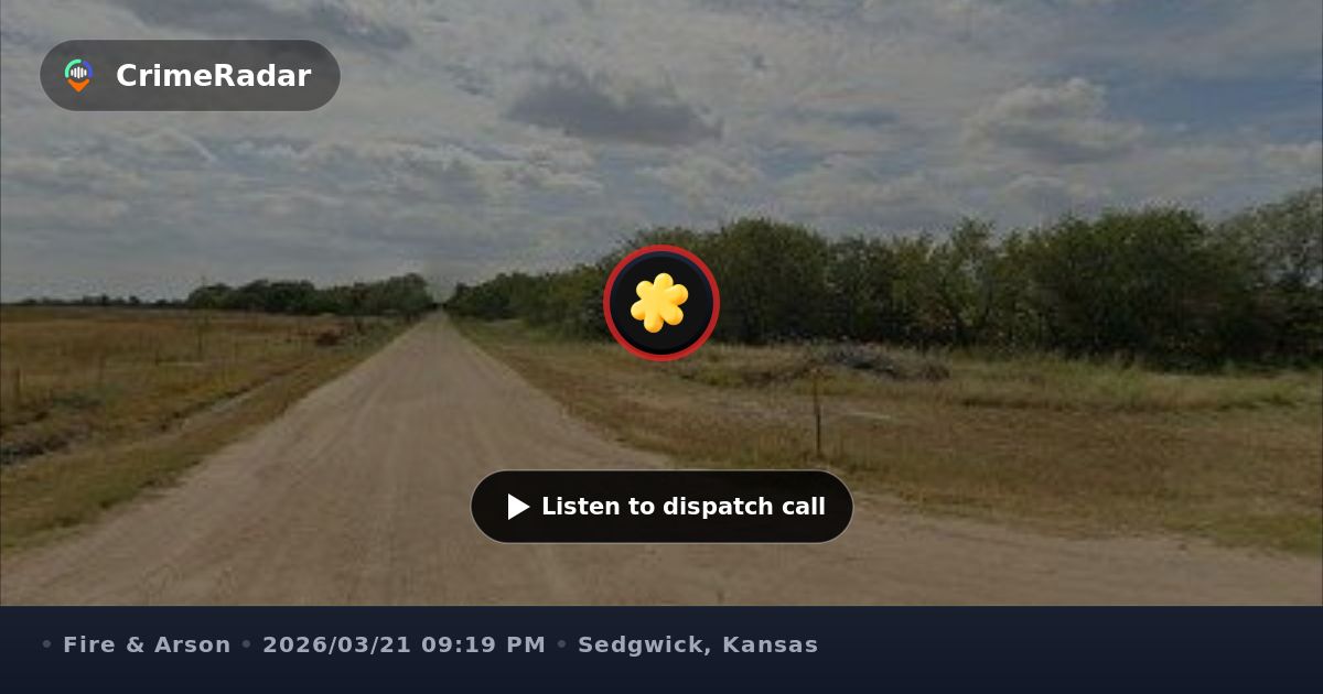 Brush fire at 151st Street West and 79th Street South, Sedgwick County ...