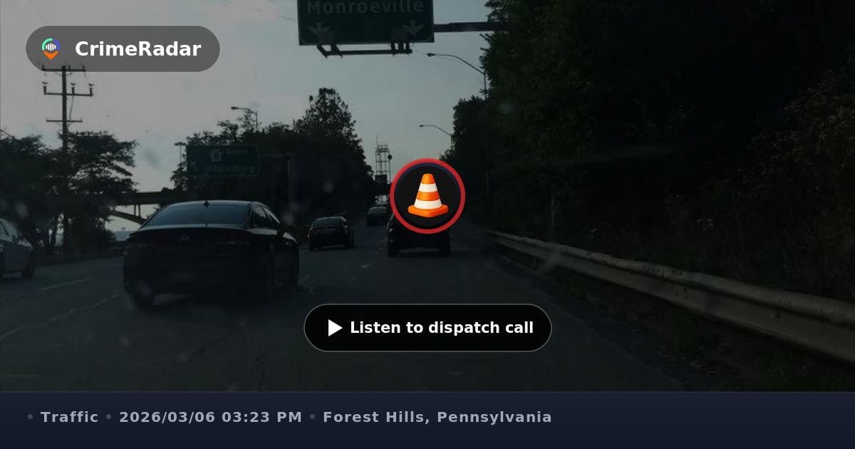 Automated crash alert with no accident found, Forest Hills PA | CrimeRadar