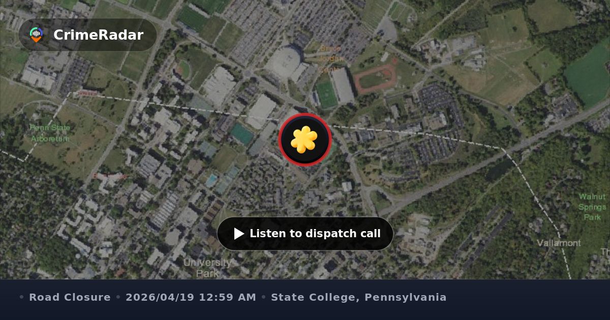 Tow truck access blocked by road closure on Calder Way, State College ...
