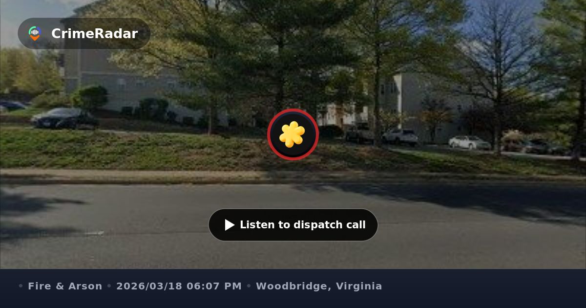 Structure fire reported at Garfield Station, Woodbridge VA | CrimeRadar