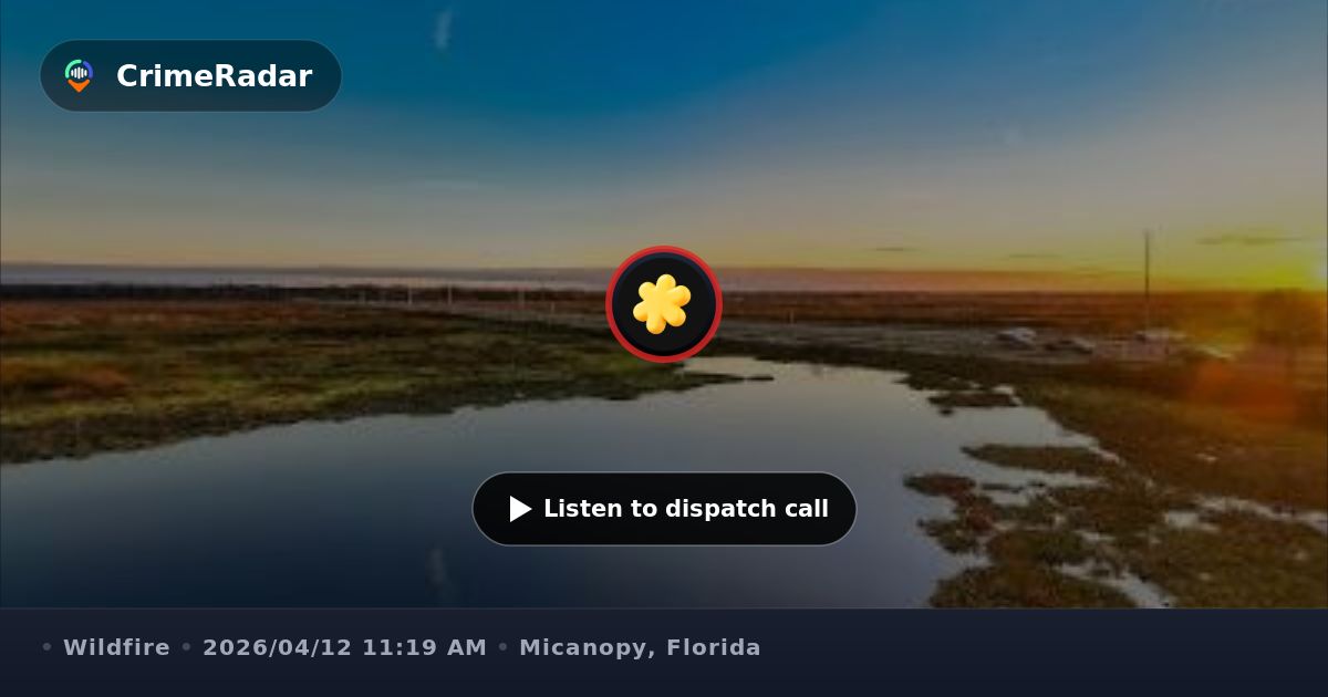 Brush fire near Paynes Prairie boardwalk, Micanopy FL | CrimeRadar