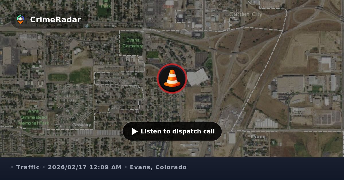 Officers check vehicle with mismatched license plate, Evans CO | CrimeRadar