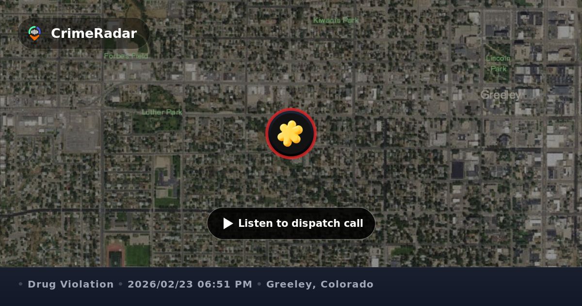 Woman revived after suspected drug overdose, Greeley CO | CrimeRadar