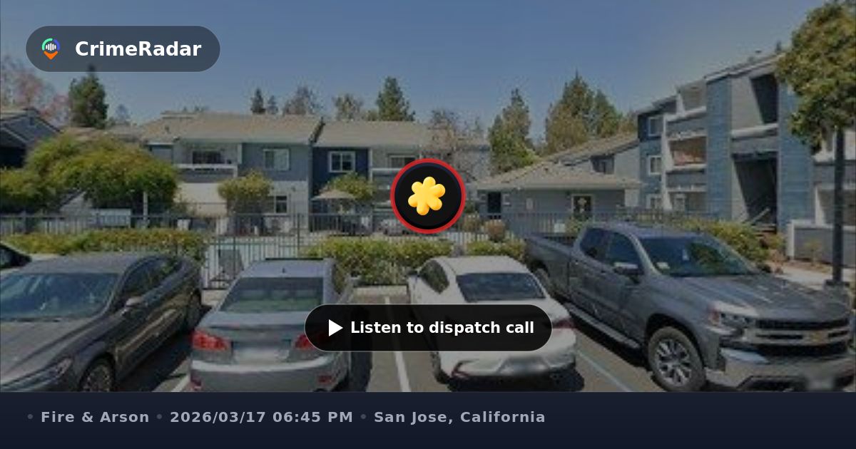 Structure fire on Foxchase Drive in San Jose, San Jose CA | CrimeRadar