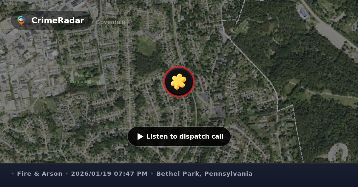 Fire crews investigate burning odor near Library Rd, Bethel Park PA ...