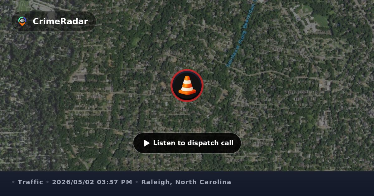 Traffic crash with injury on Canterbury Road, Raleigh NC | CrimeRadar