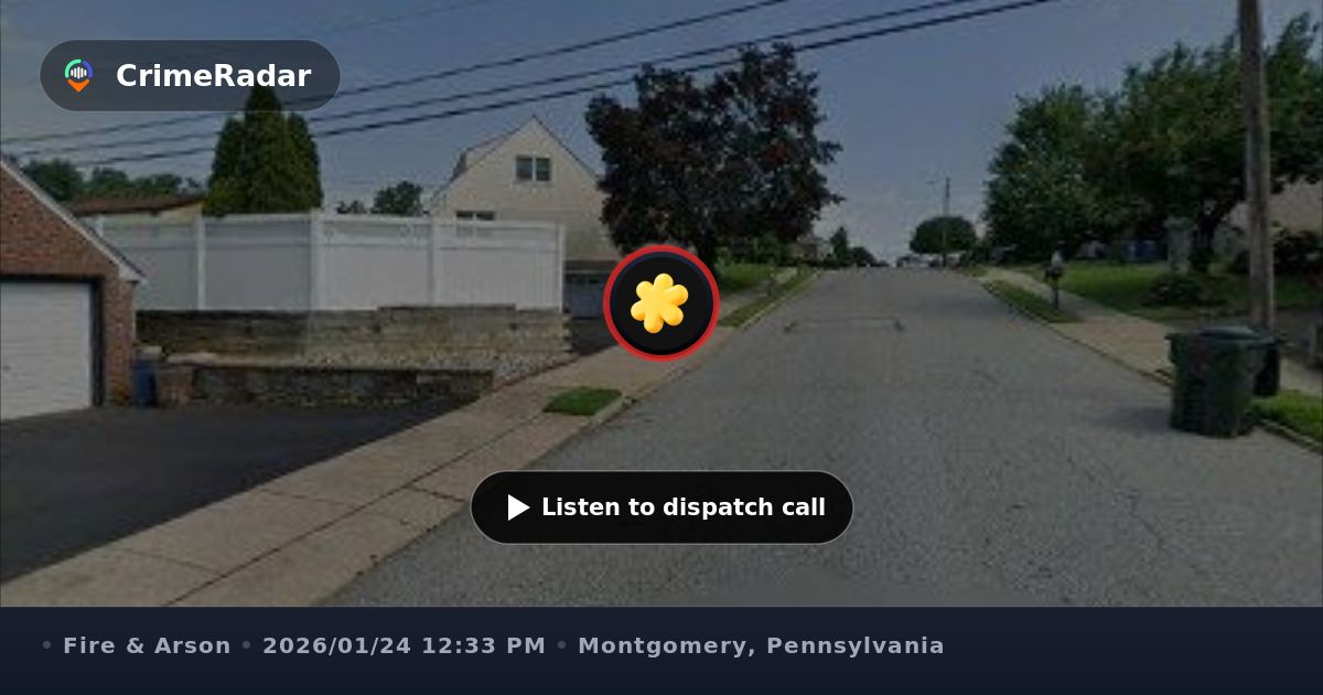 Possible house fire on Deer Runner, Montgomery County PA | CrimeRadar