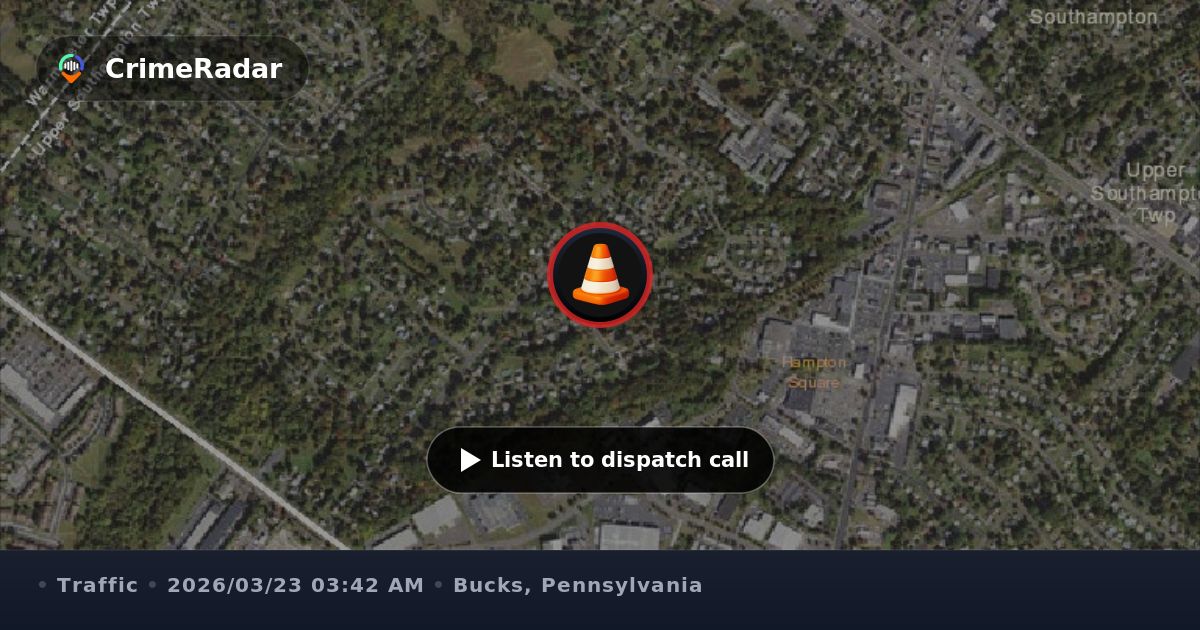 Accident at New Road and Rose Valley Road, Bucks County PA | CrimeRadar