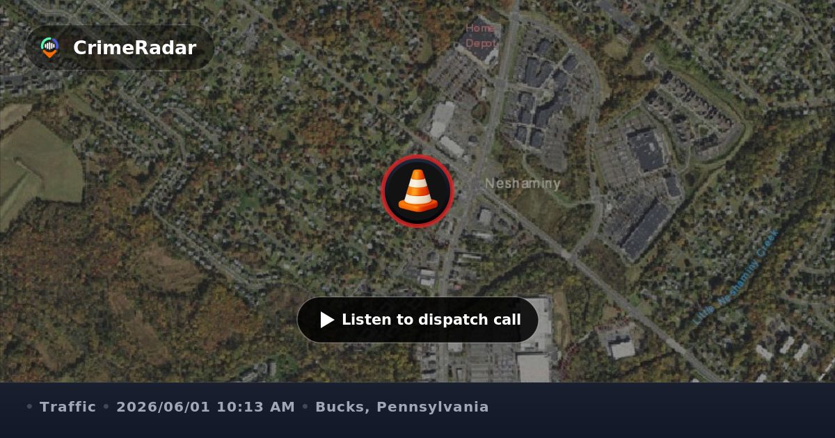 Traffic crash at Titus Avenue and Easton Road, Bucks County PA | CrimeRadar