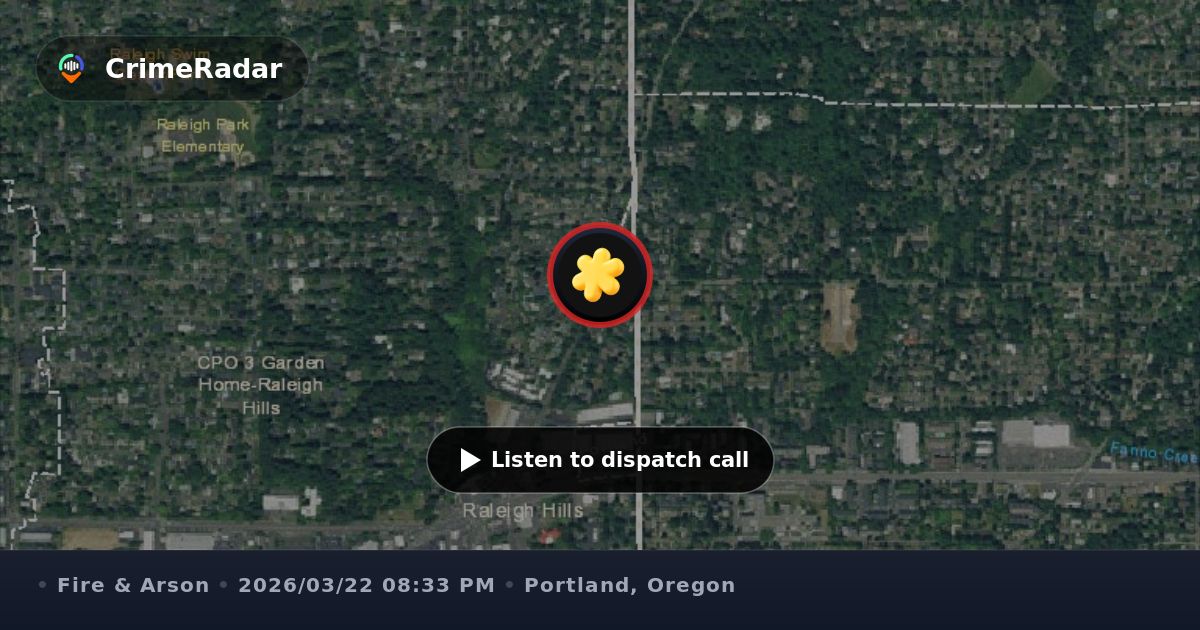 Illegal outdoor burn on Southwest Olson Road, Portland OR | CrimeRadar