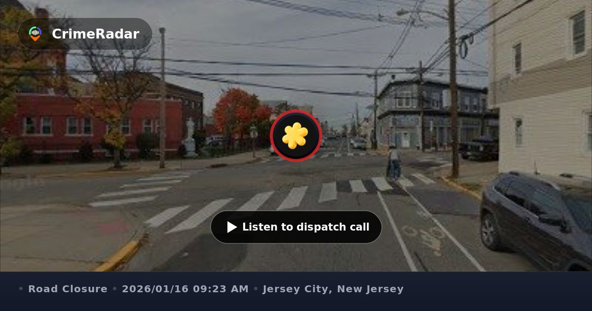 Traffic delay on Linden Ave due to funeral procession, Jersey City NJ ...