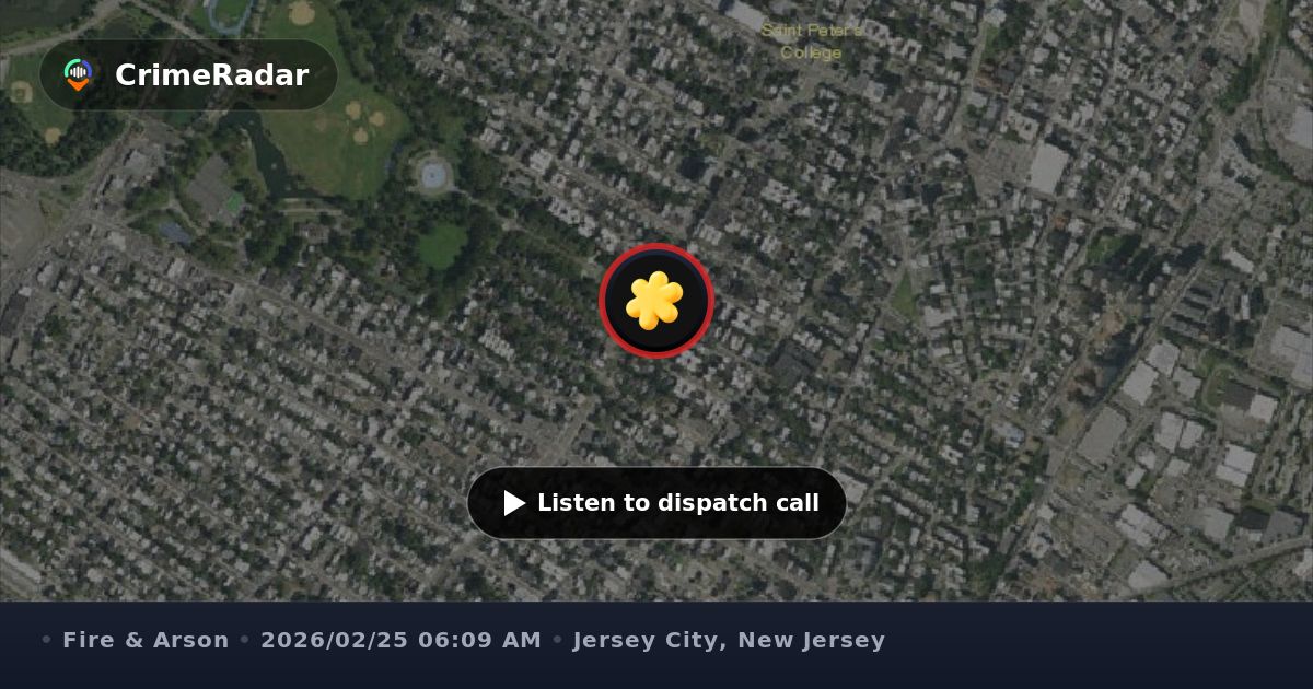 Faulty smoke detector at MLK Drive building, Jersey City NJ | CrimeRadar