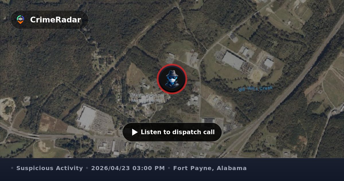 Suspicious vehicle parked at Burger King, Fort Payne AL | CrimeRadar