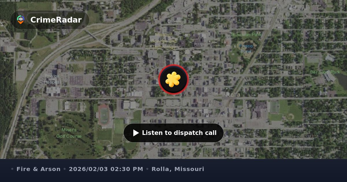 Fire crews respond to electrical smell near North Elm St, Rolla MO ...