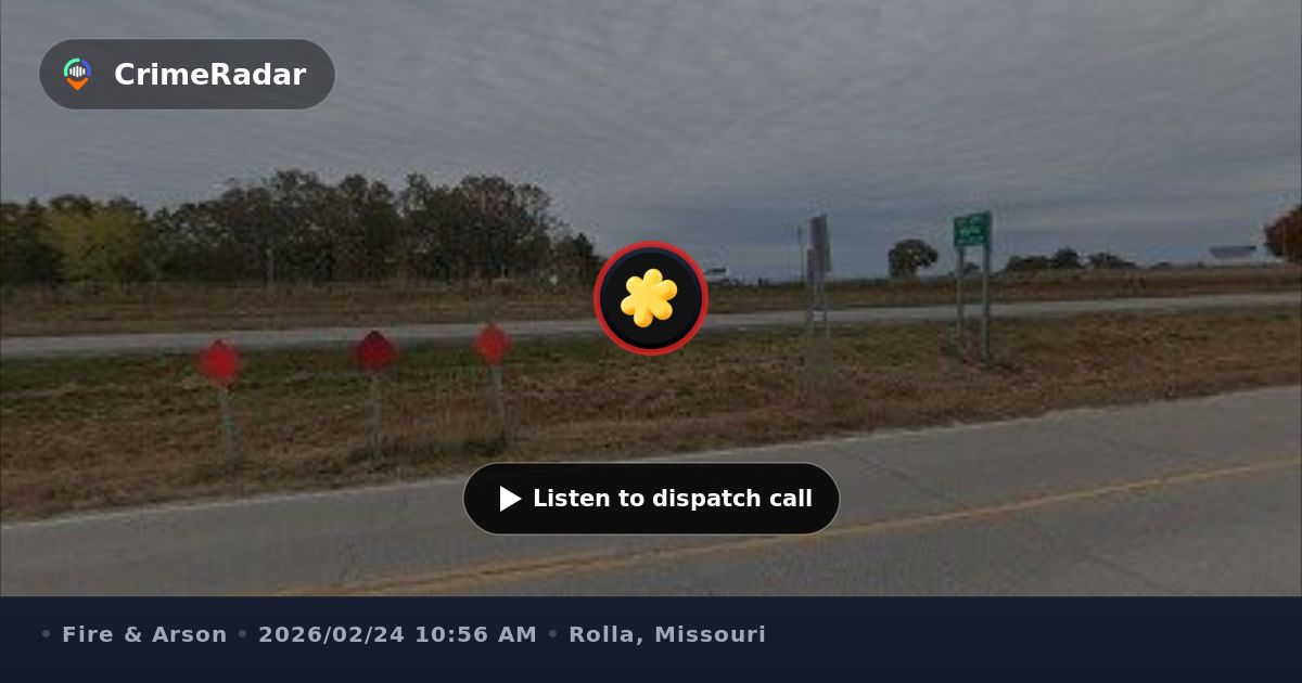 Brush fire near Old Highway 66 in St. James, Rolla MO | CrimeRadar