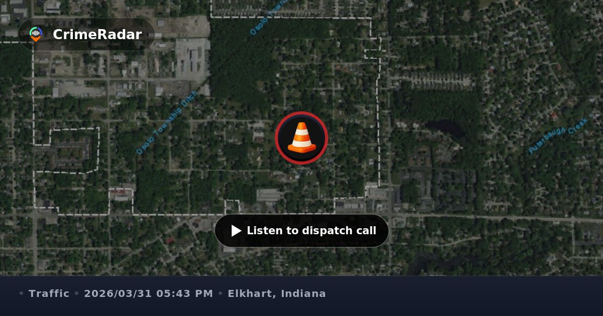 Traffic crash with injuries on East Bristol Street, Elkhart IN | CrimeRadar