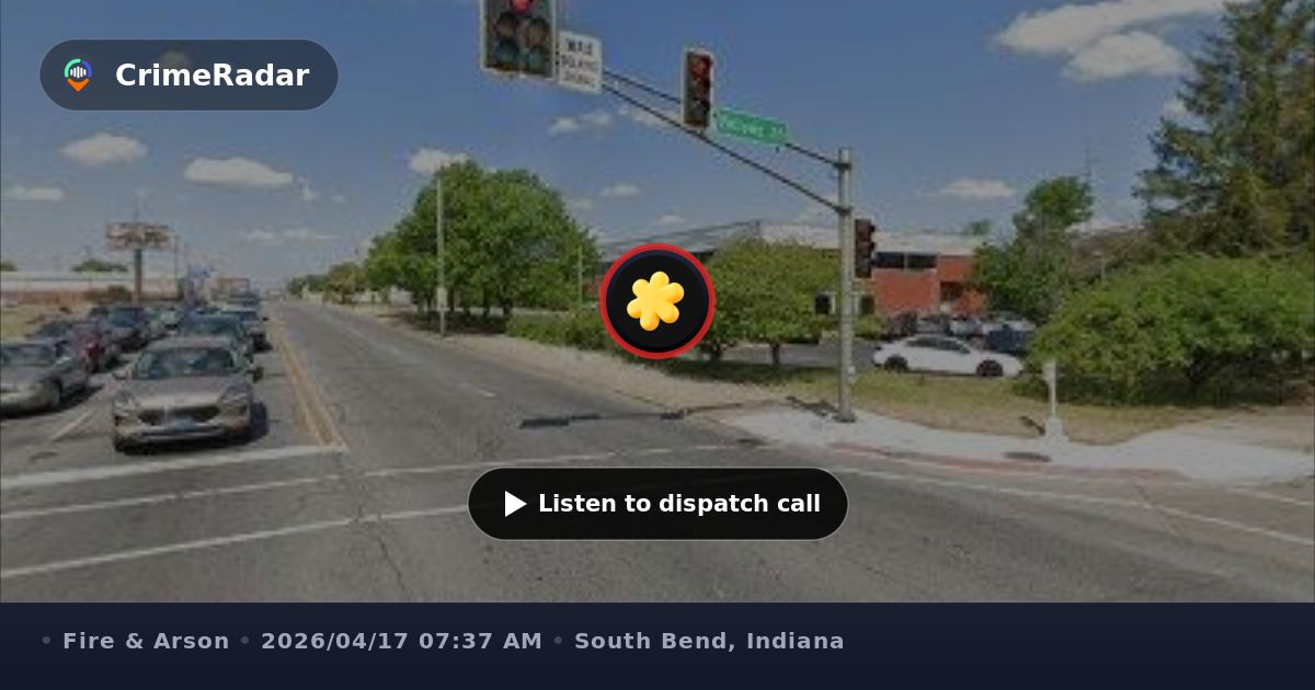 Structure fire reported on Fellows Street, South Bend IN | CrimeRadar