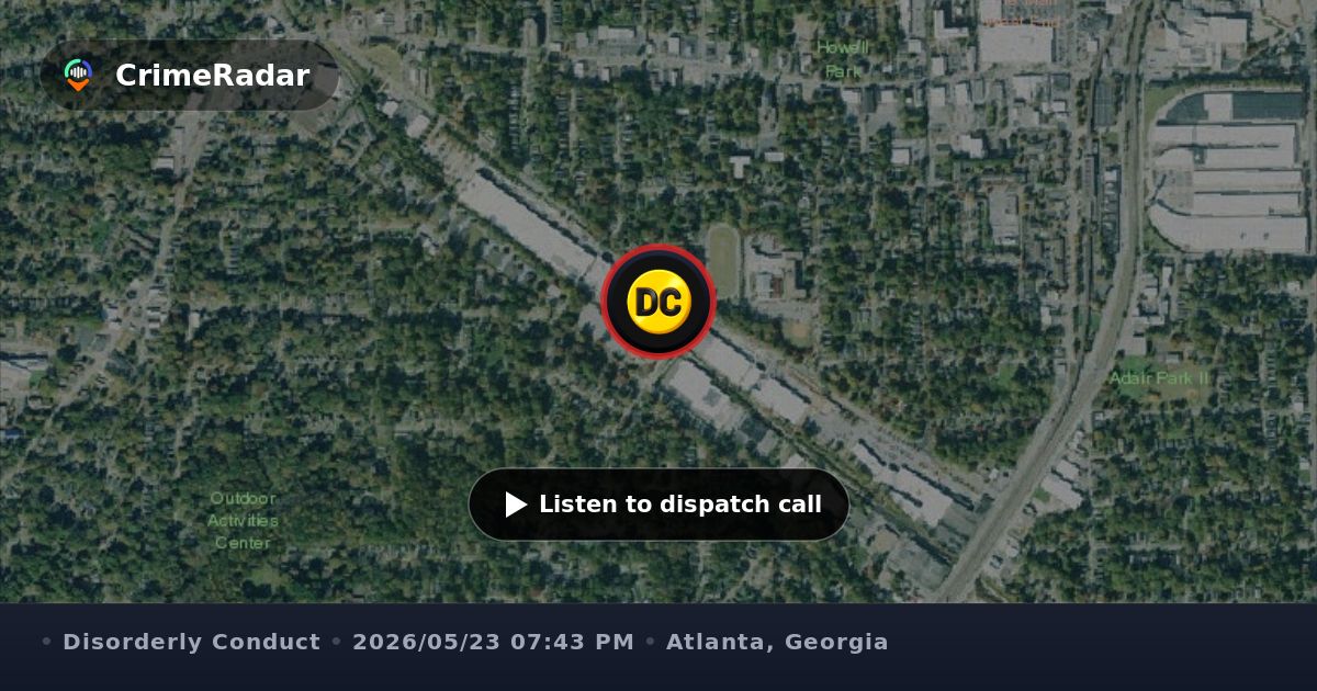 Police respond to public indecency near Donnelly Place, Atlanta GA ...