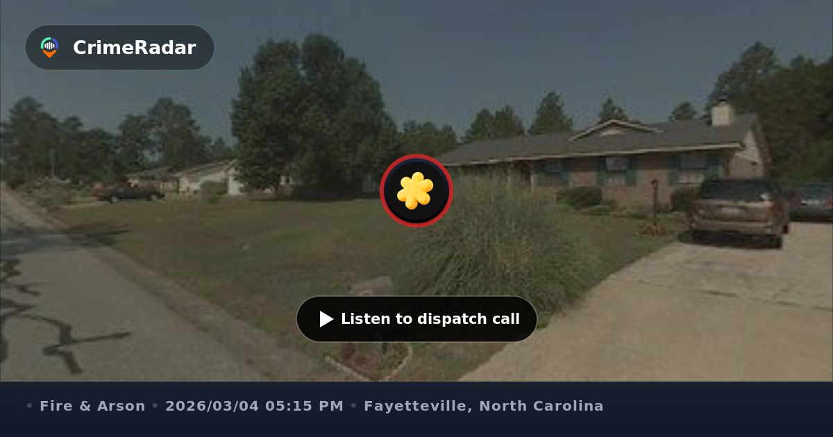 Structure fire on Timbercroft Lane near Bianca Place, Fayetteville NC ...