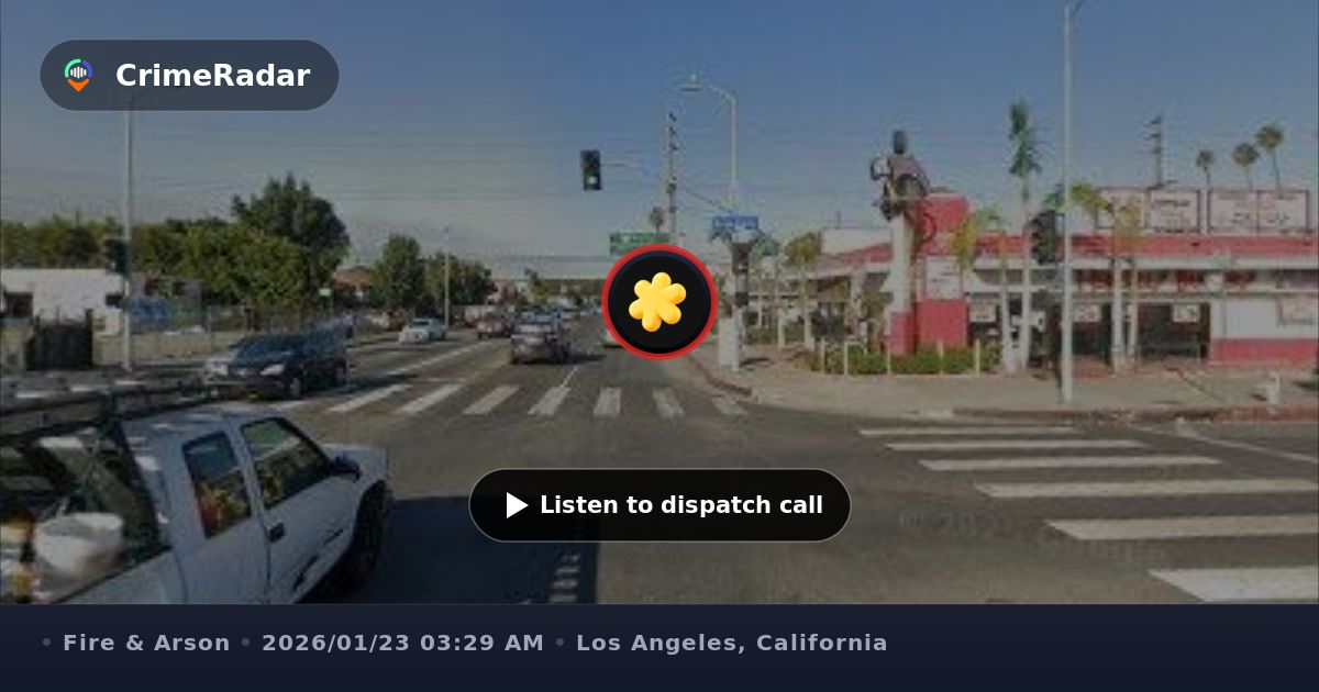 Fire crews handle small blaze near Broadway and Gage, Los Angeles CA ...