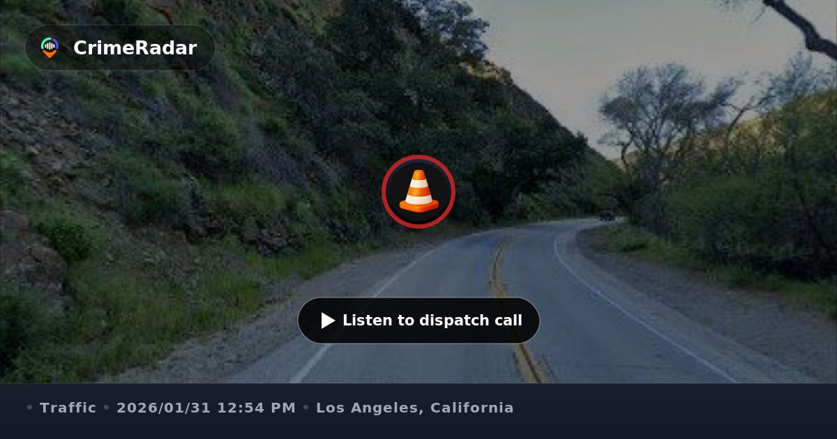 Vehicle stopped on Bouquet Canyon near mile marker 18, Los Angeles ...