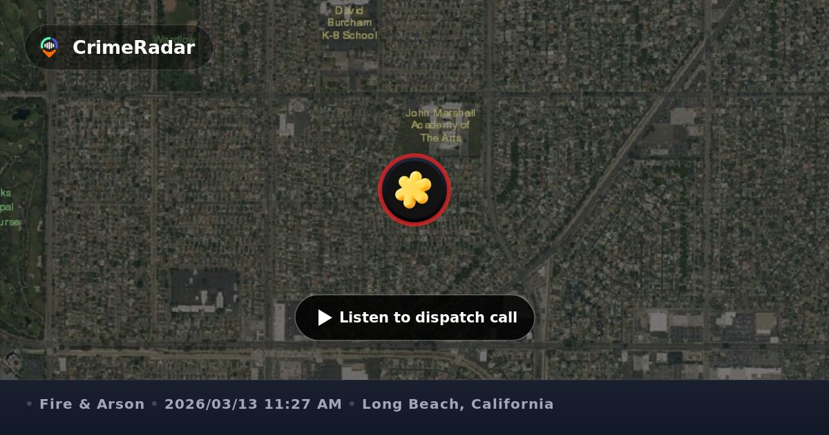 Small outside rubbish fire on East Wentworth Lane, Long Beach CA ...