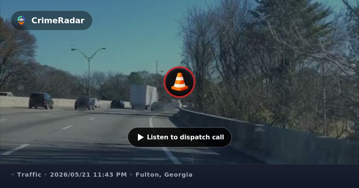 Two-vehicle crash with fire on I-20 West exit, Fulton County GA ...