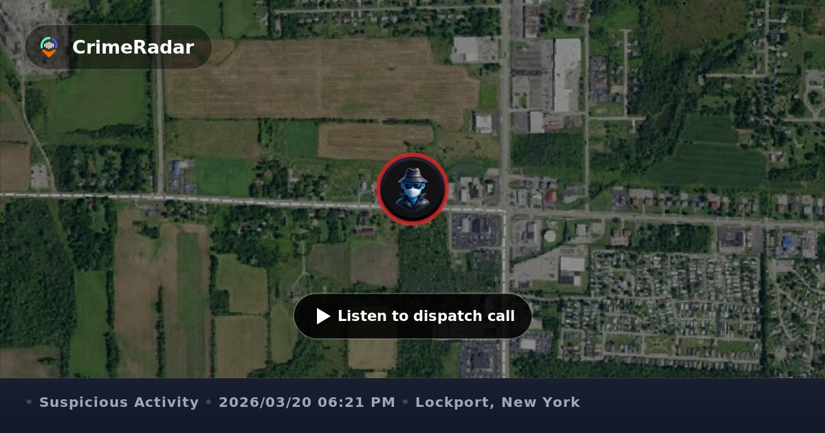 Suspicious vehicle in gas station parking lot, Lockport NY | CrimeRadar
