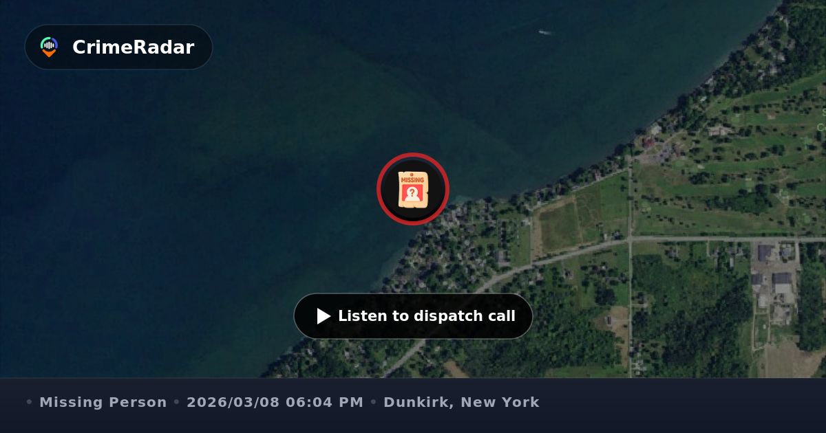 Missing 75-year-old man reported in Dunkirk, Dunkirk NY | CrimeRadar