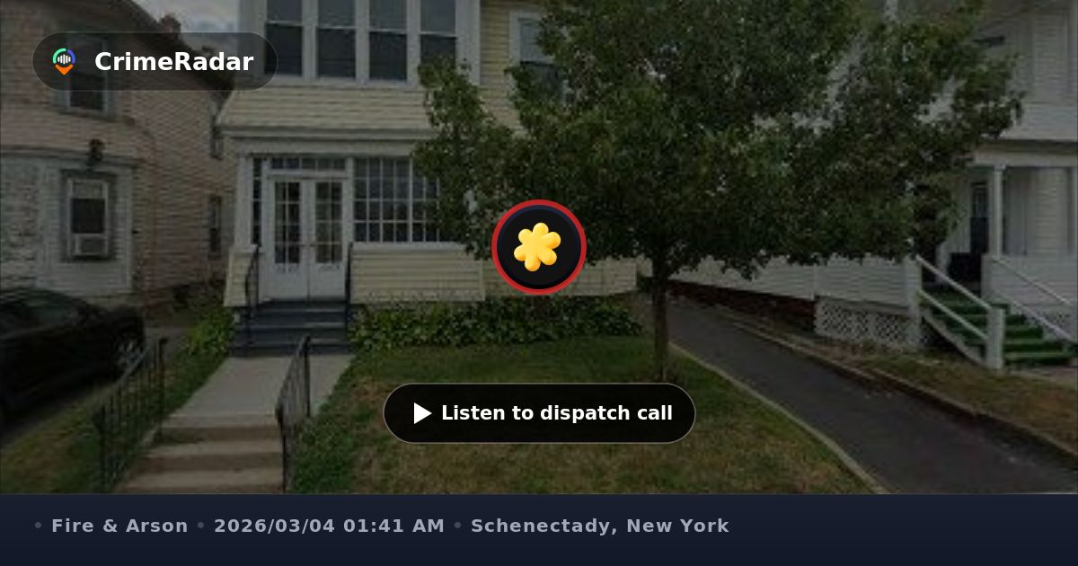Second-alarm structure fire on Albany Street, Schenectady NY | CrimeRadar