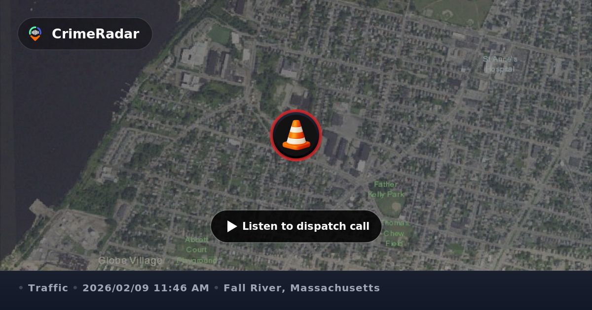 Child injured in traffic accident near Globe St, Fall River MA | CrimeRadar