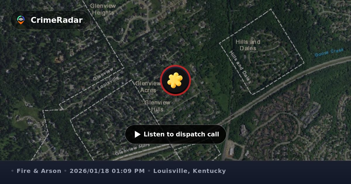Fire alarm triggered by burnt food near White Hart Rd, Louisville KY ...