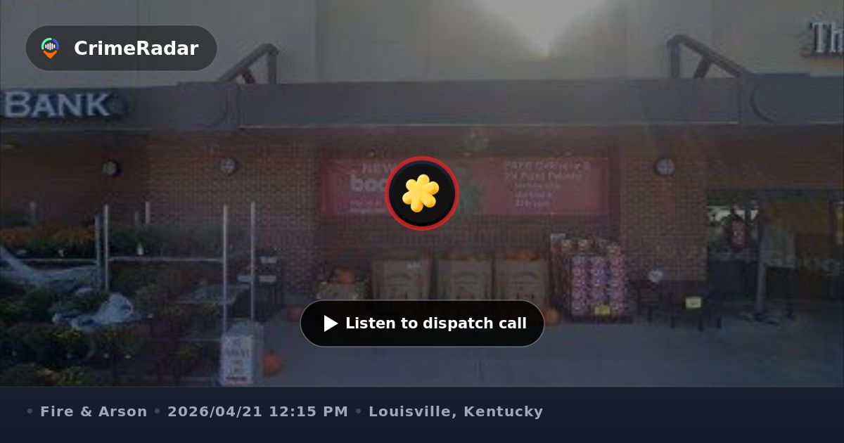 Small field fire reported near Kroger parking lot, Louisville KY ...