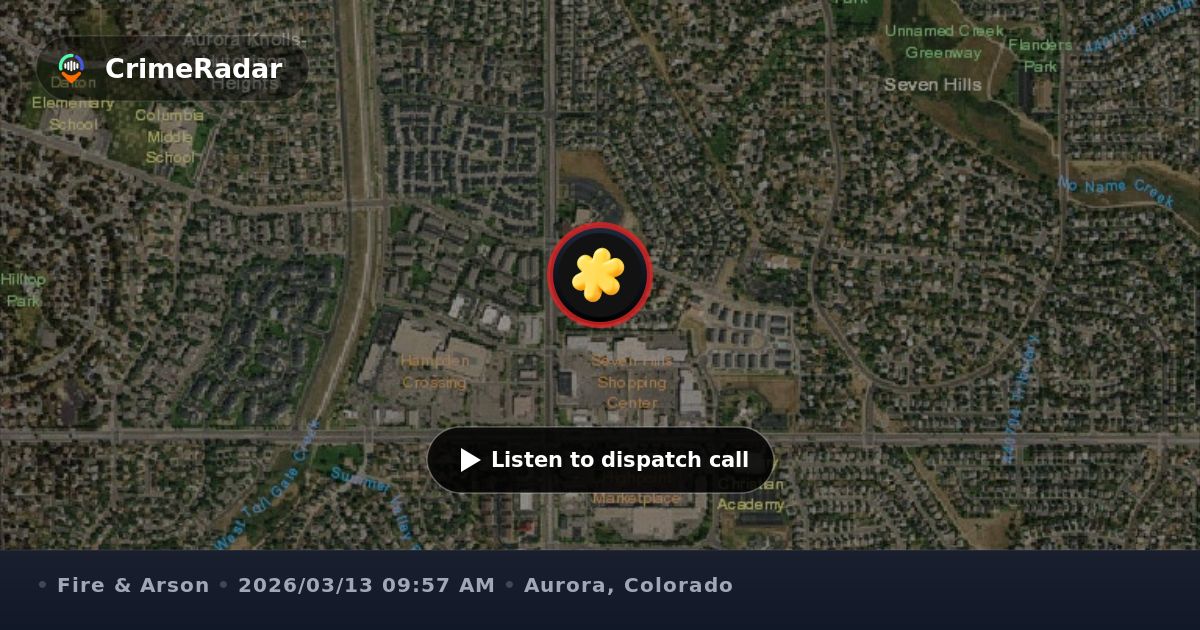 Smoke alarm sounding at East Flora Drive home, Aurora CO | CrimeRadar