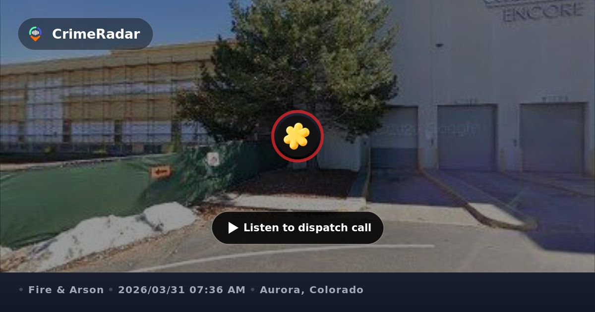 Vegetation fire near JCPenney at Aurora Mall, Aurora CO | CrimeRadar