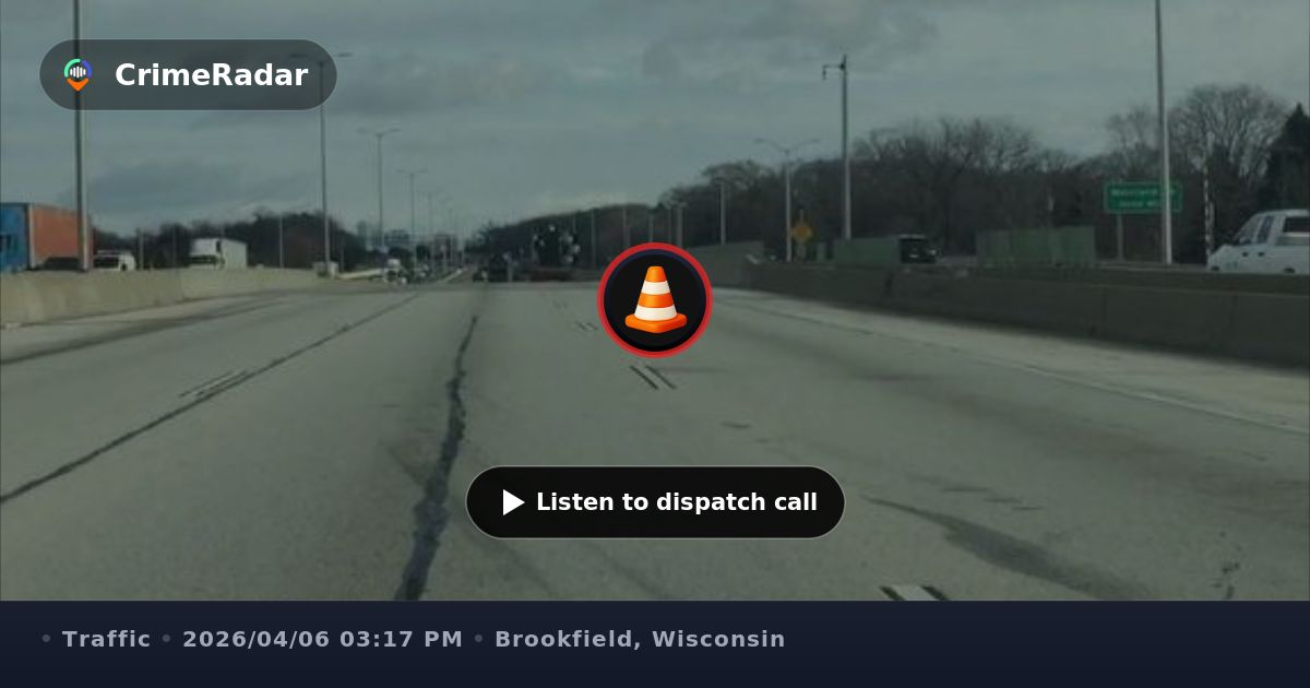 Three vehicles on fire after crash on I-94 westbound, Brookfield WI ...