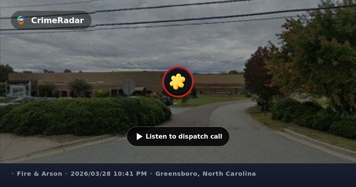 Structure fire at business on West Market Street, Greensboro NC ...