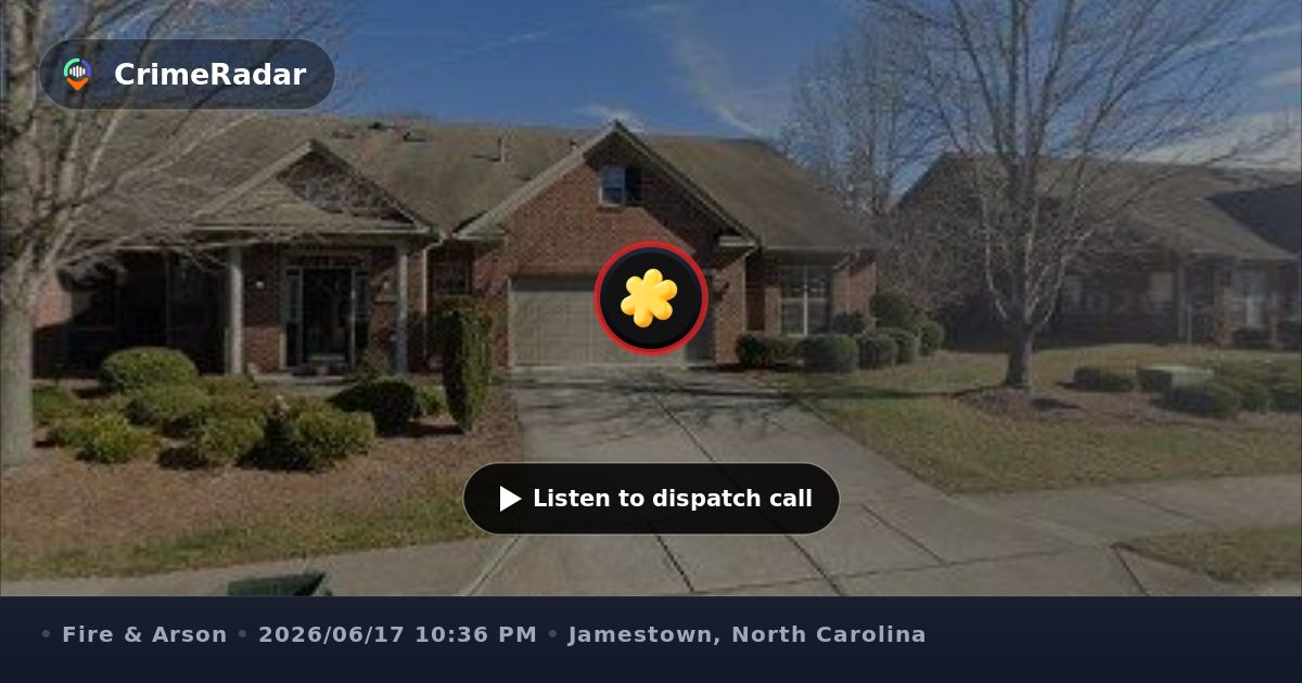 Structure fire reported on Jarman Drive, Jamestown NC | CrimeRadar