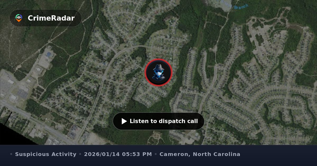 Possible 911 hang-up near British Ln, Cameron NC | CrimeRadar