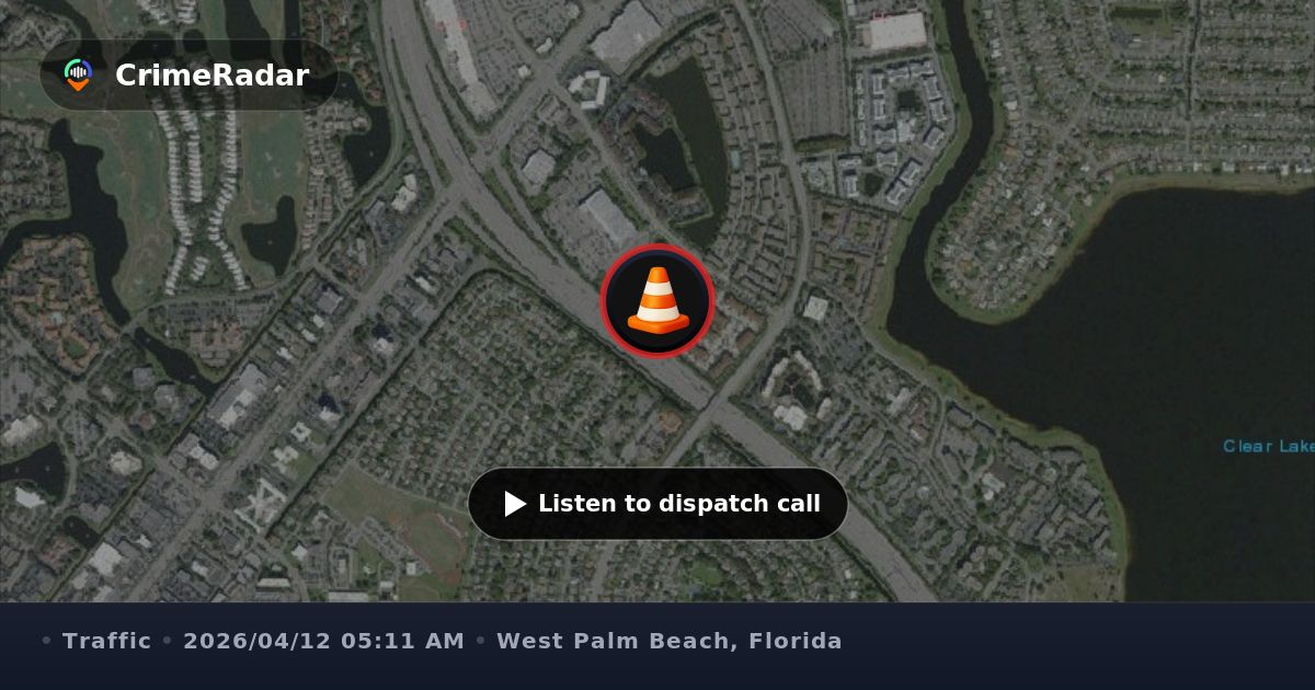 Minor two-vehicle crash near Aldi, West Palm Beach FL | CrimeRadar