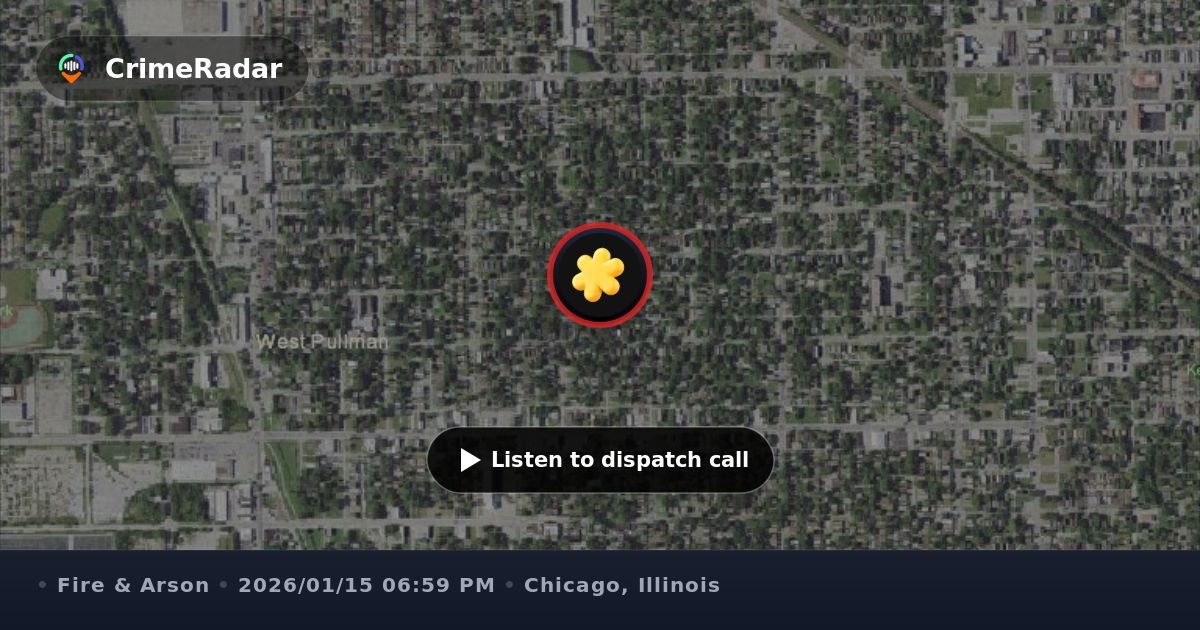 Smoke reported in building on West 118th St, Chicago IL | CrimeRadar