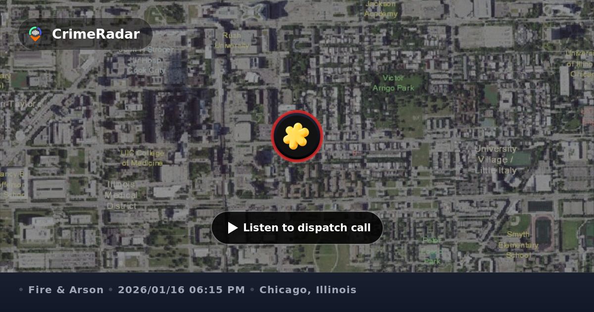 Possible fire alarm investigated near South Laflin St, Chicago IL ...