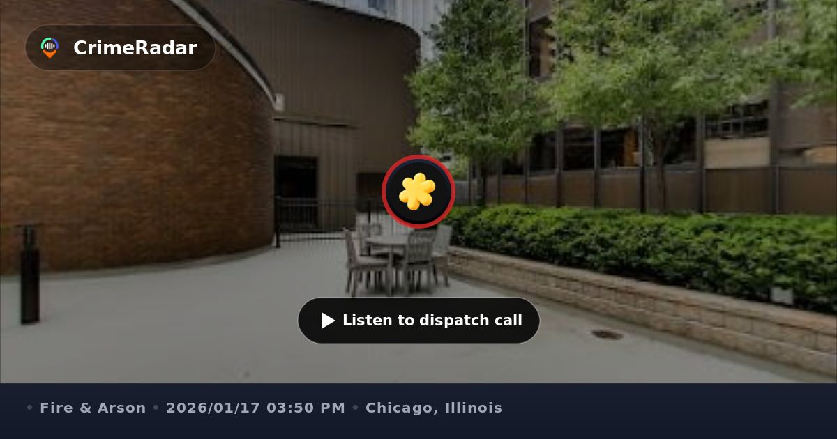 Fire crew checks alarm at Ontario Street high-rise, Chicago IL | CrimeRadar